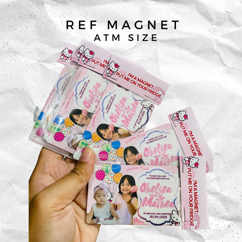 PERSONALIZED REF MAGNET ATM SIZE | Shopee Philippines