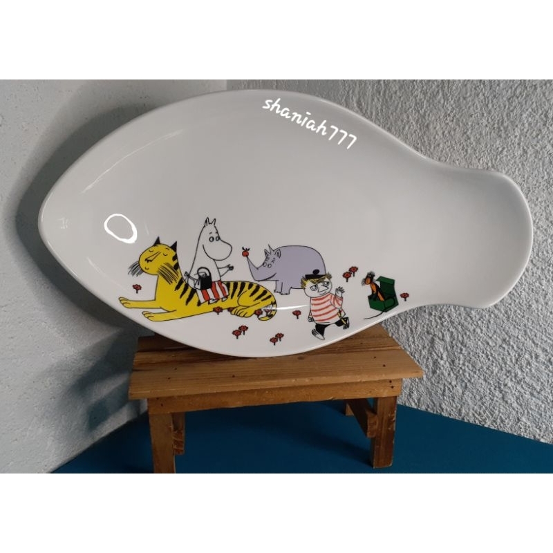 MOOMIN 12.8 Inch Hippo Family Little My Plate Ceramic Serveerschaal ...