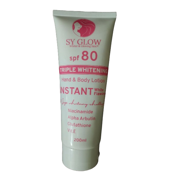 SY GLOW TRIPLE WHITENING INSTANT WHITE SPF 80 (AUTHENTIC FDA Approved) | Shopee Philippines