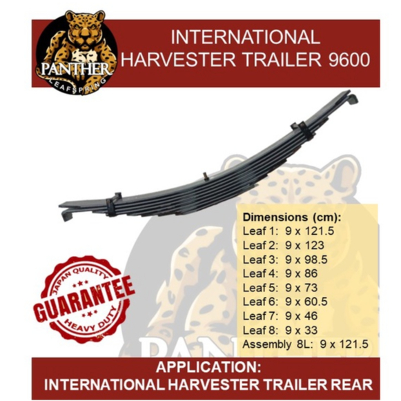 Molye / Leaf Spring Assembly for International Harvester Trailer Rear ...