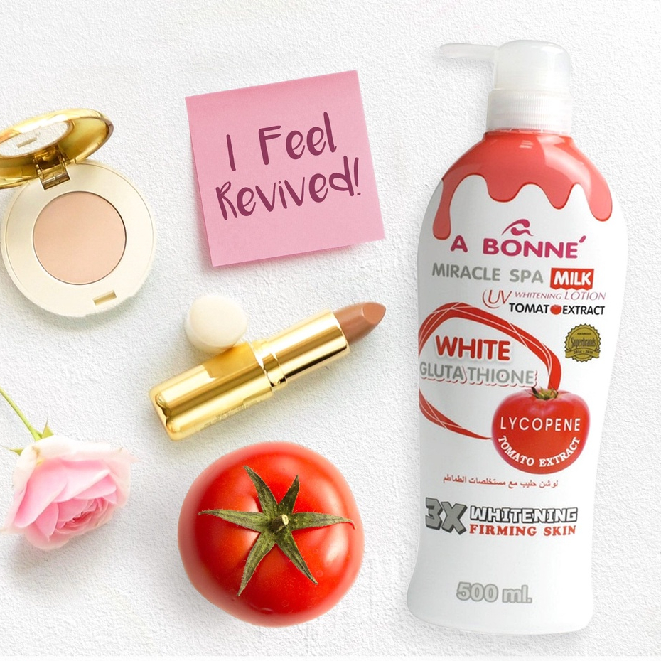 A Bonné with Tomato Extract Lotion 3X Whitening Milk Lightening Lotion ...