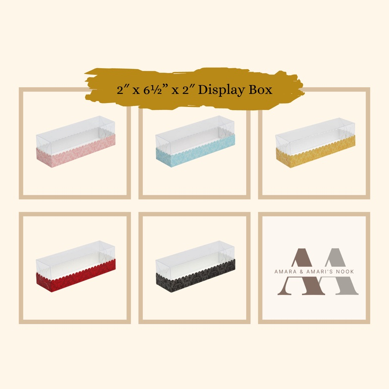 20 pcs - 2 x 6.5 x 2 Display Box (for mini cupcakes, macarons and ...