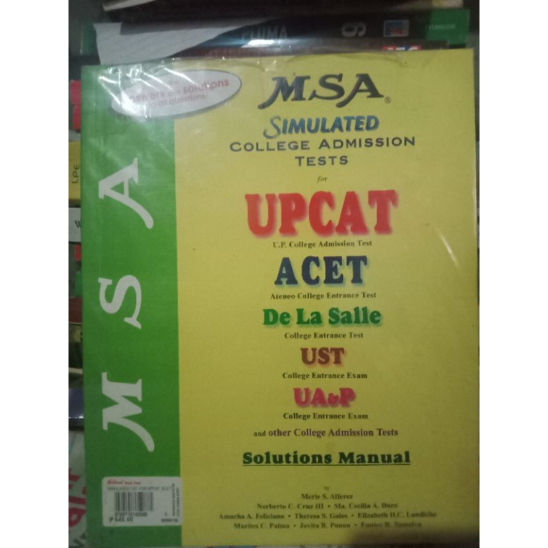 msa upcat college entrance. | Shopee Philippines