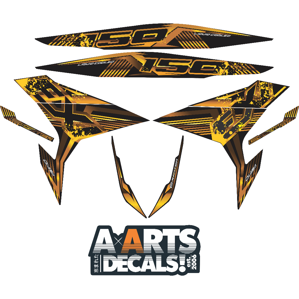 Yamaha Sniper Exciter 150 Malaysian Sticker Decals v1/v2 | Shopee ...