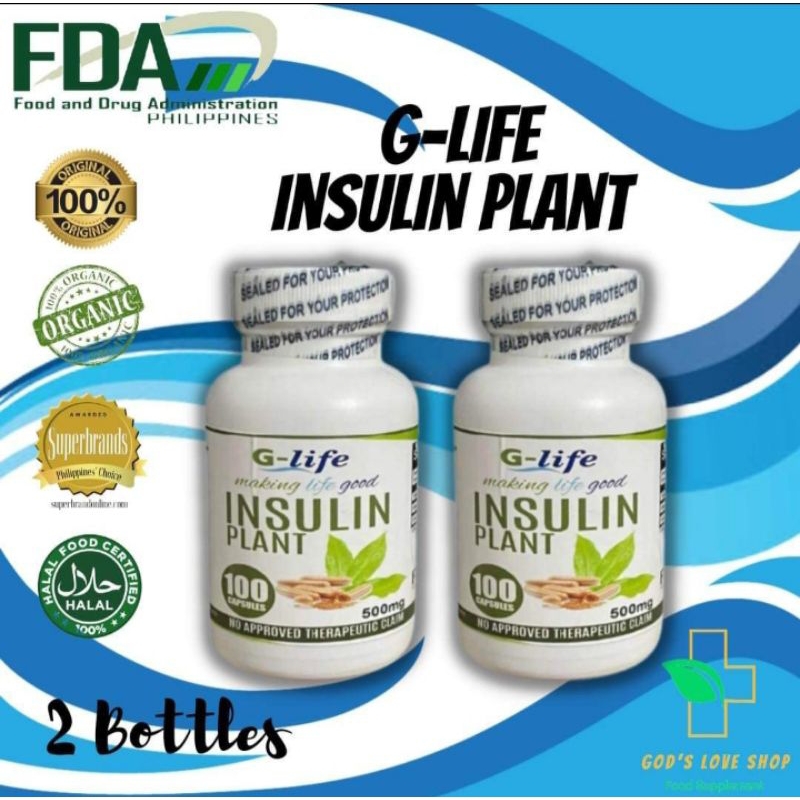 2 BOTTLES GLIFE INSULIN CAPSULE 500mg IDEAL FOR DIABETIC PERSON ...