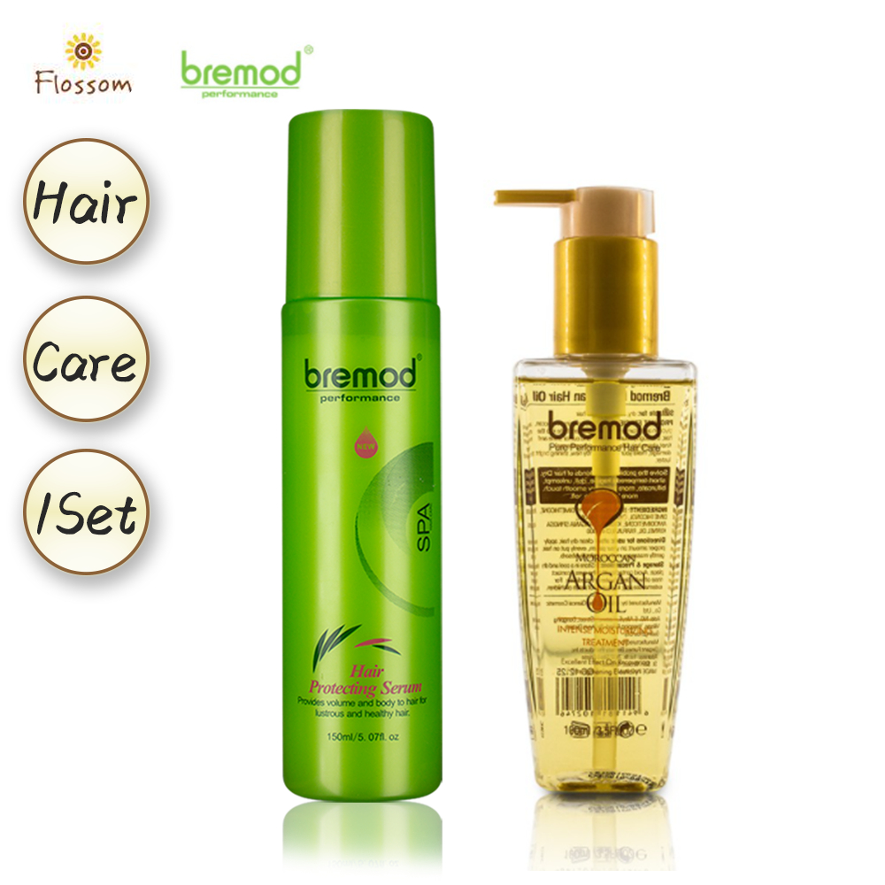 Bremod Hair Protecting Spray 150ml And Moroccan Argan Oil Serum 100ml ...
