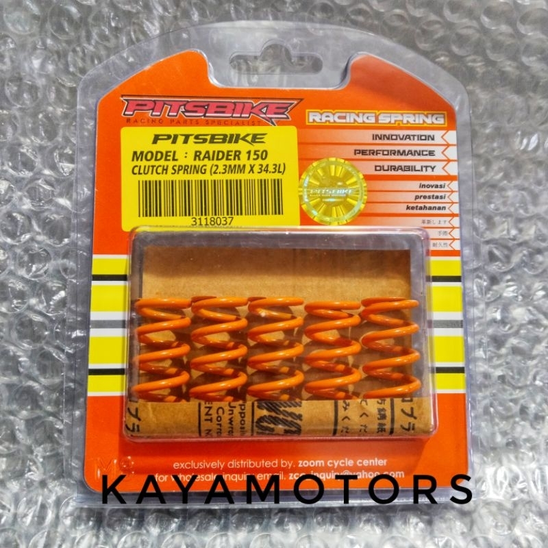 Pitsbike racing clutch spring Raider150 carb/f.i (2.3mm x 34.3L ...