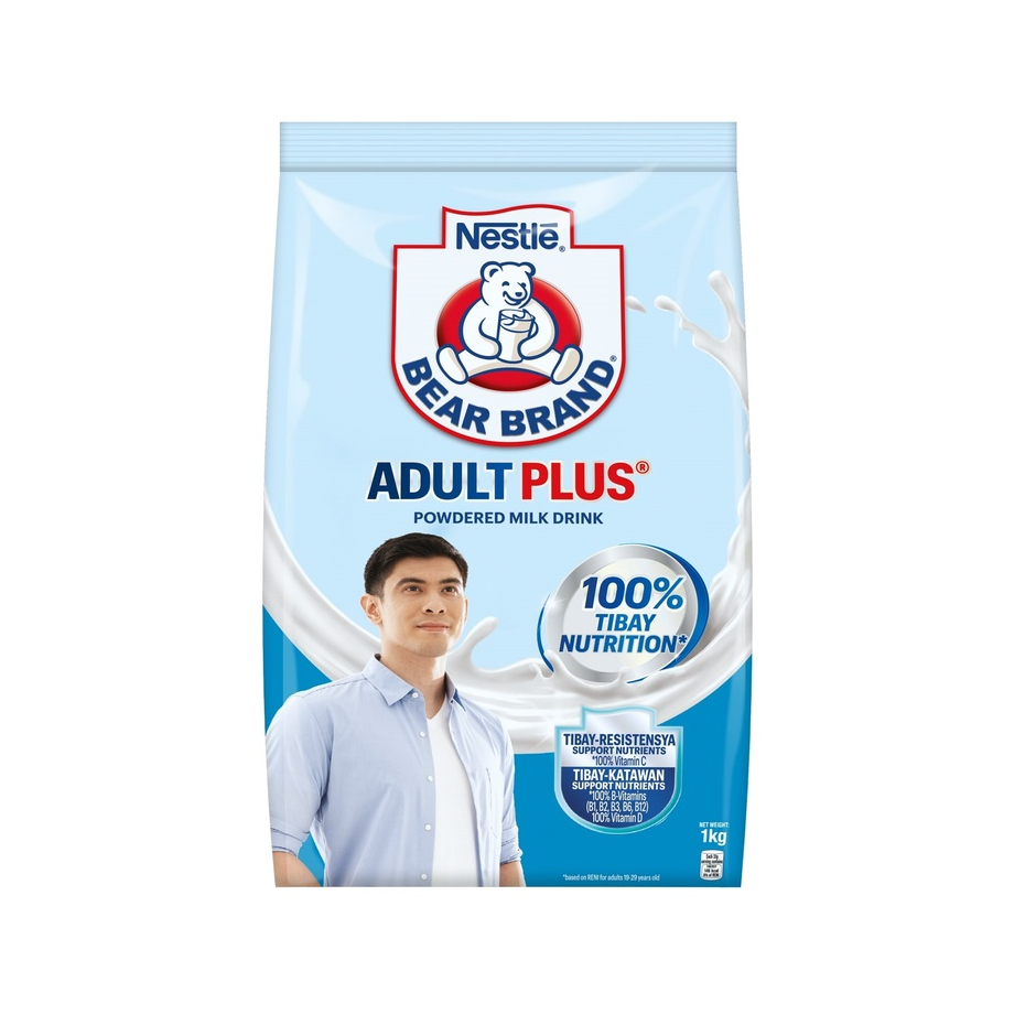 Bear Brand Adult Plus Milk Powder 1Kg | Shopee Philippines