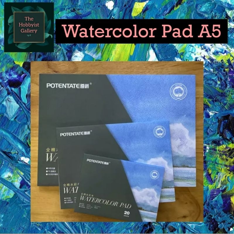 Potentate 100% Cotton Artist Painting Drawing Watercolor Paper Pad ...