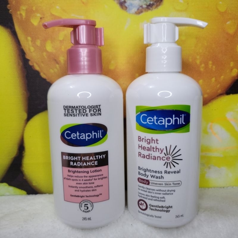 Cetaphil Bright Healthy Radiance Routine Set (Body Lotion 245mL ...