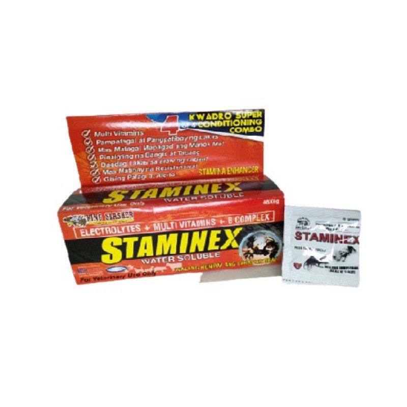 Staminex water soluble powder 6g Multivitamins Electrolytes B Complex ...