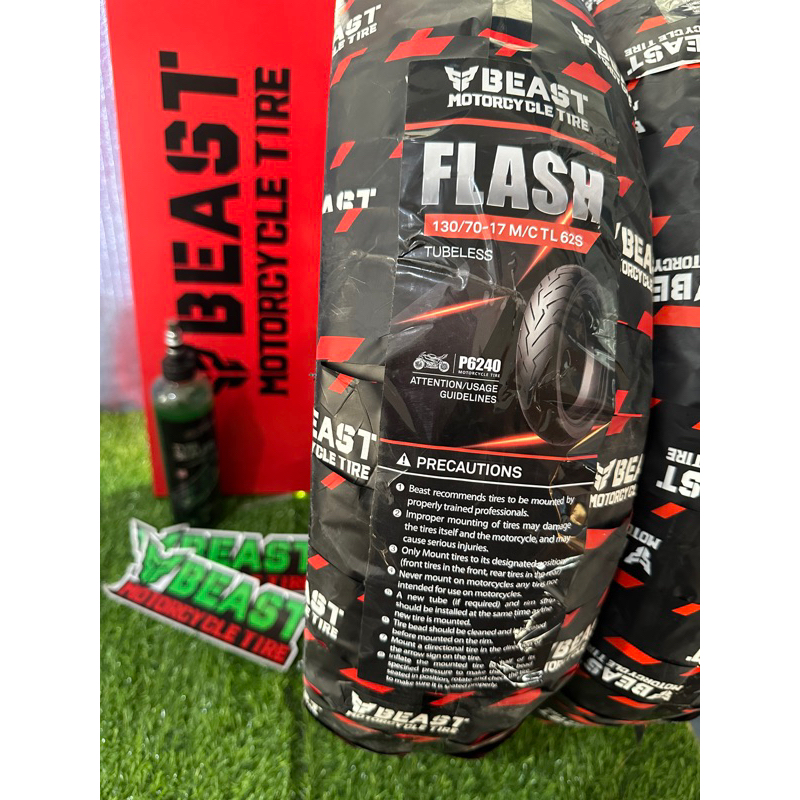 Beast Tire Tubeless Flash Free Sealant & Valve | Shopee Philippines