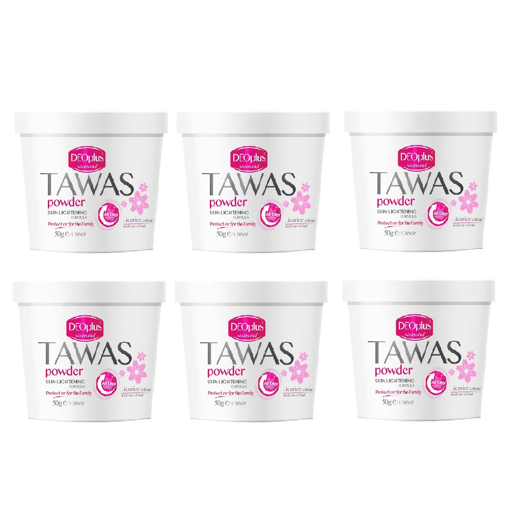 Deoplus Pink - Tawas Powder with Licorice Extract 50g, Bundle of 6 ...