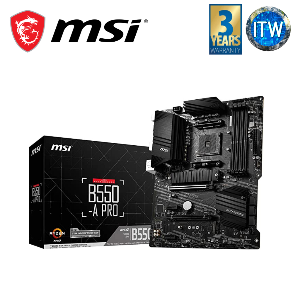 MSI B550-A Pro ATX AM4 DDR4 Motherboard | itw | Shopee Philippines