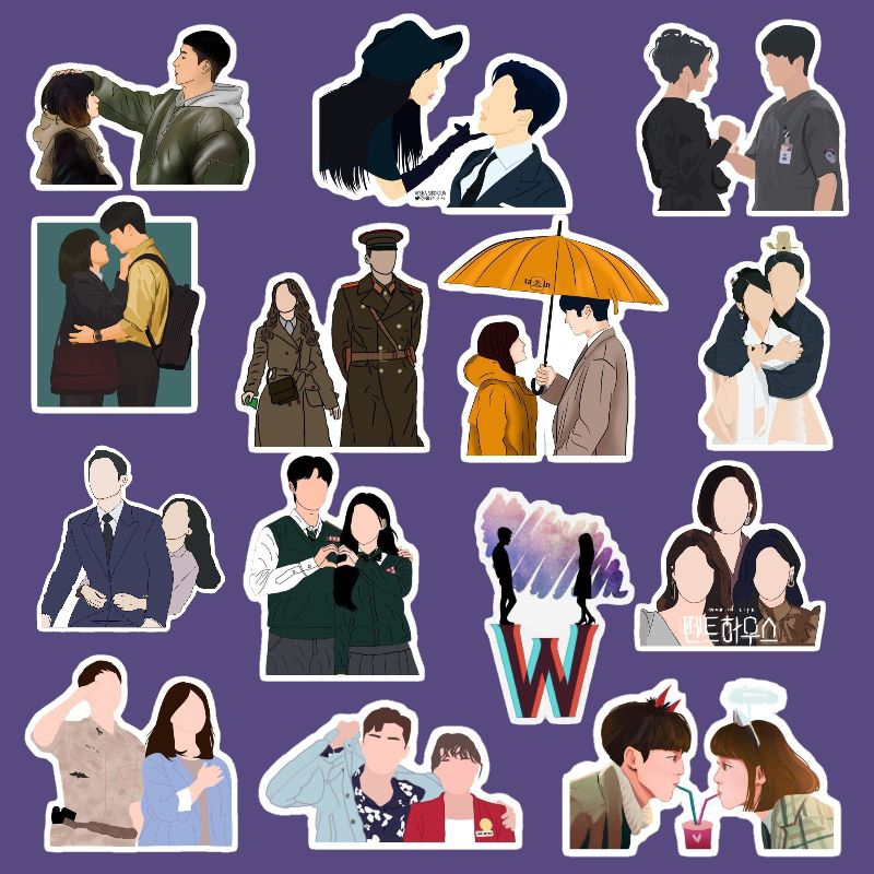 Kdrama Series Waterproof VINYL Sticker Glitter Finish | arastudios ...