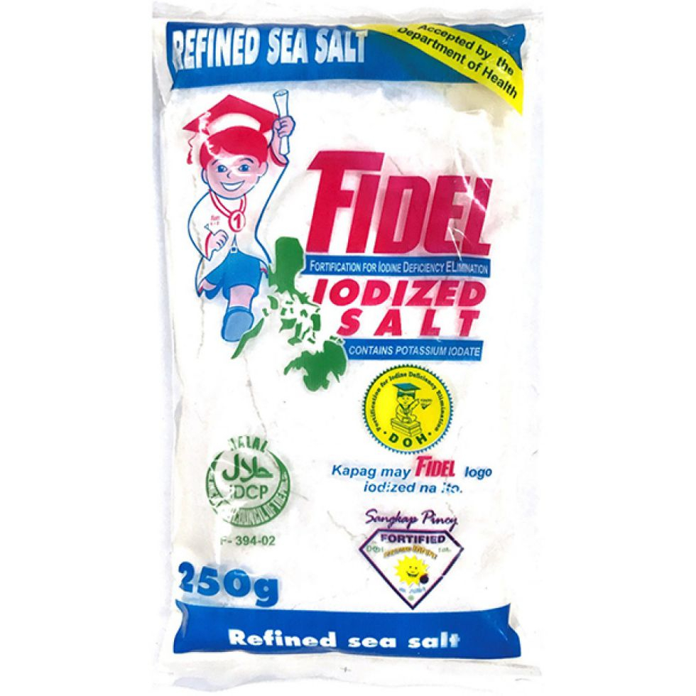 Fidel Iodized Salt 250g Shopee Philippines