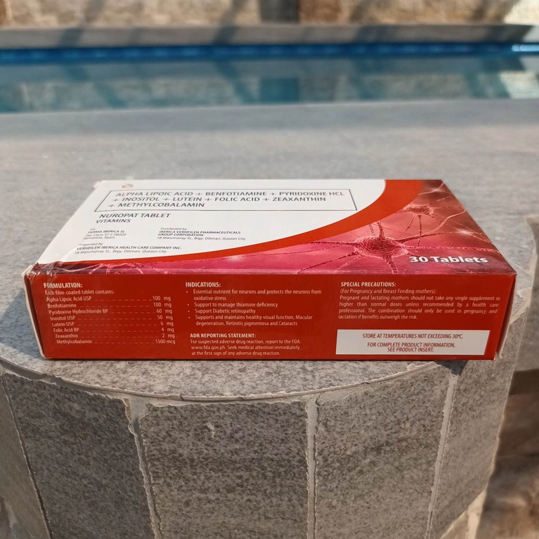 Nuropat Tablet Vitamins 30 tablets | Shopee Philippines