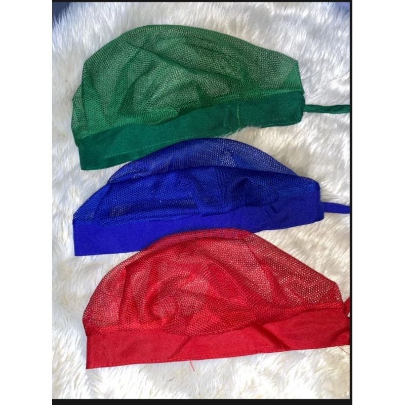 Hairnet Cap style / Head cap (Washable and Adjustable) | Shopee Philippines