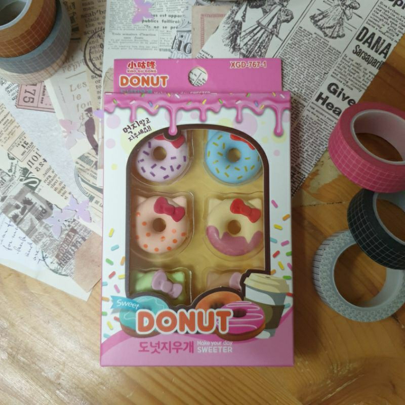 Donut Eraser Set (6 pcs/set) | Shopee Philippines