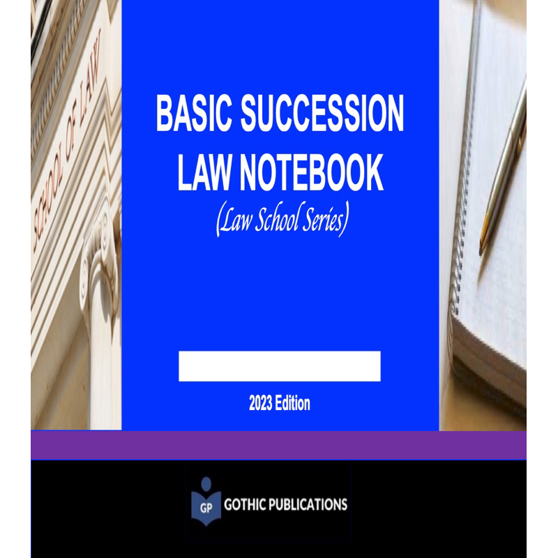 (Codal-Law School) Basic Succession Law Notebook (2023) | Shopee ...