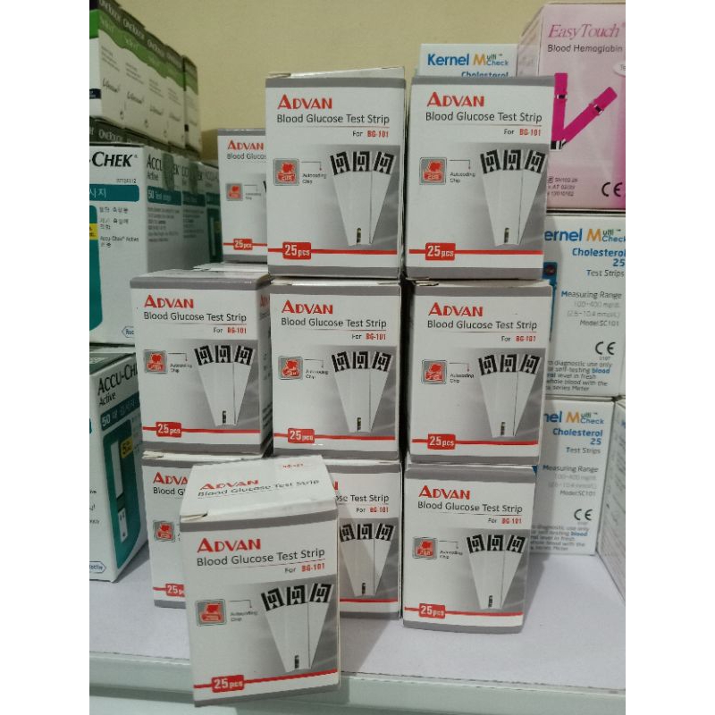 ADVAN STRIPS BLOOD GLUCOSE STRIPS 25 | Shopee Philippines
