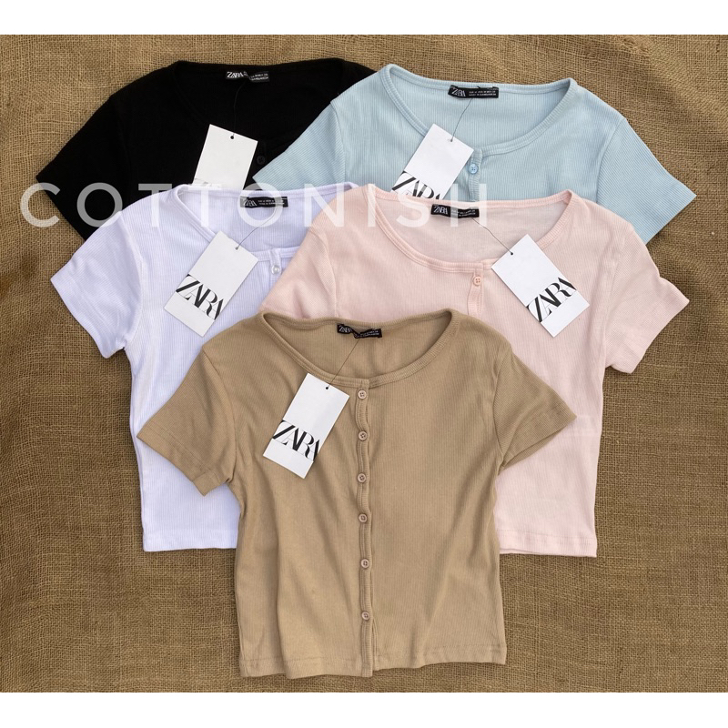 Zara Plain Basic Button Down for Women | Shopee Philippines