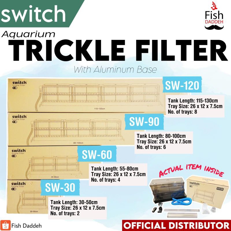 Switch Aquarium Trickle Filter SW-30 SW-60 SW-90 SW-120 | Shopee ...