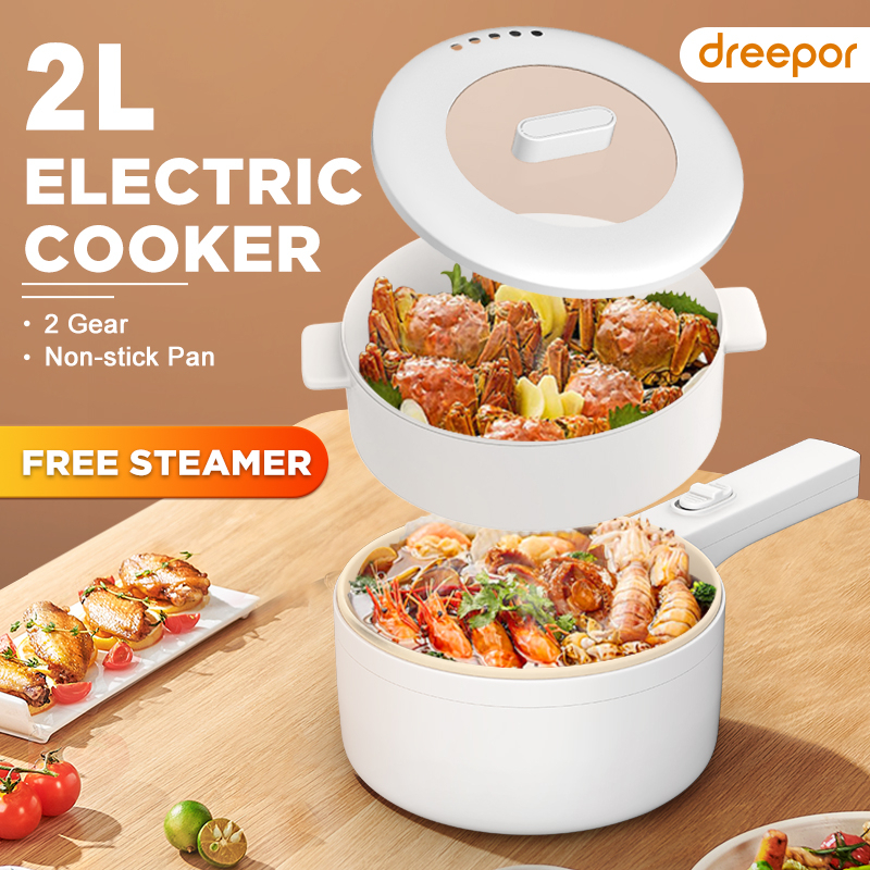 Dreepor Electric Cooker multifunctional rice cooker small Non-Stick Pot ...