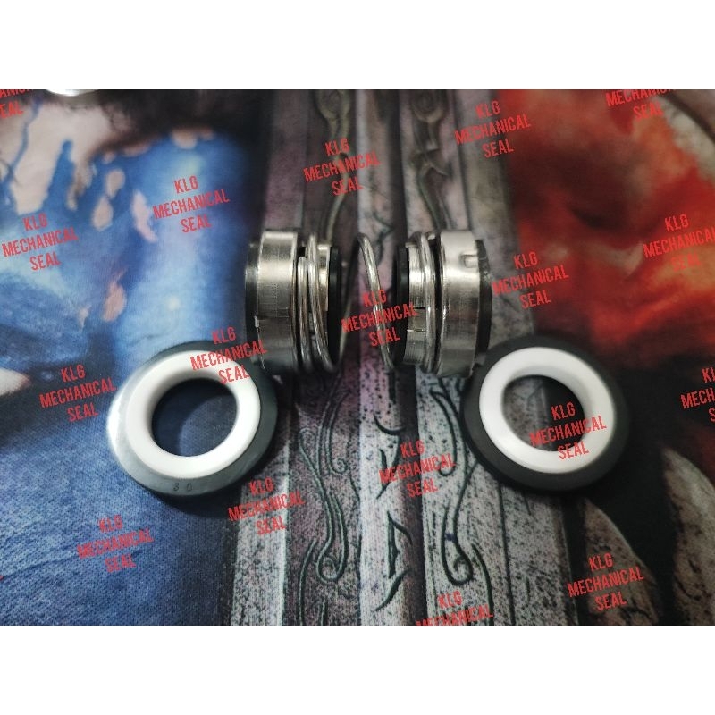 Mechanical seal Double cap 16mm ID Long spring 30mm ODx6 | Shopee ...