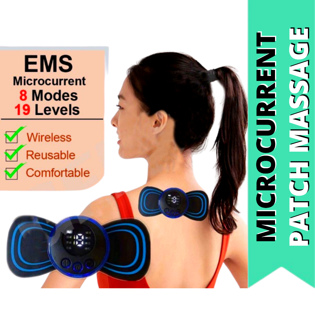 EMS Neck Massage Patch Electric Cervical Spine Back Shoulder Relaxation ...