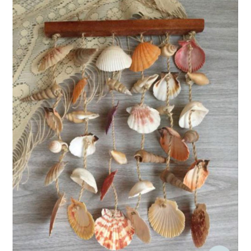 sea shell Wind Chimes Handmade Seashell Chimes for Outdoors/Indoors ...