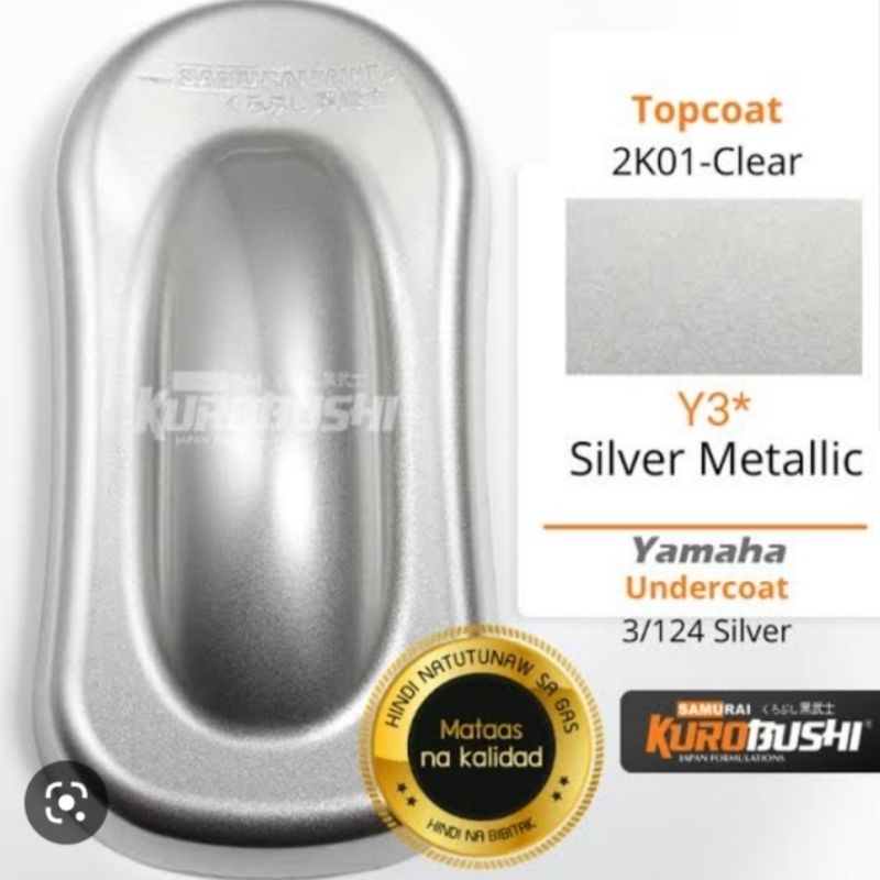 Samurai Paint Y3 Silver Metallic Yamaha 400ml | Shopee Philippines