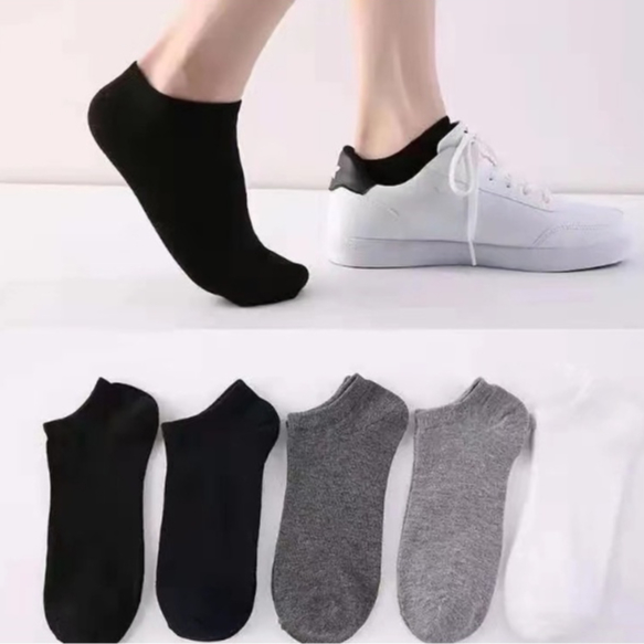 Korean Women's Socks Invisble Cotton Plain Korean Summer 3 colors ...