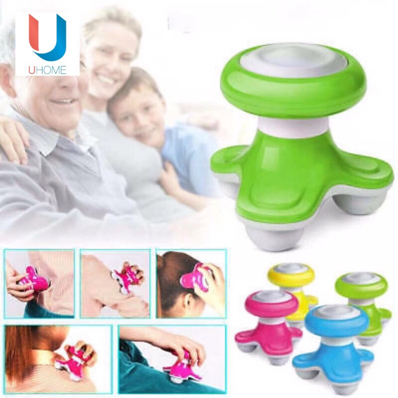UHome Mini Portable Multi Triangle Massager Electric Handheld USB Full ...