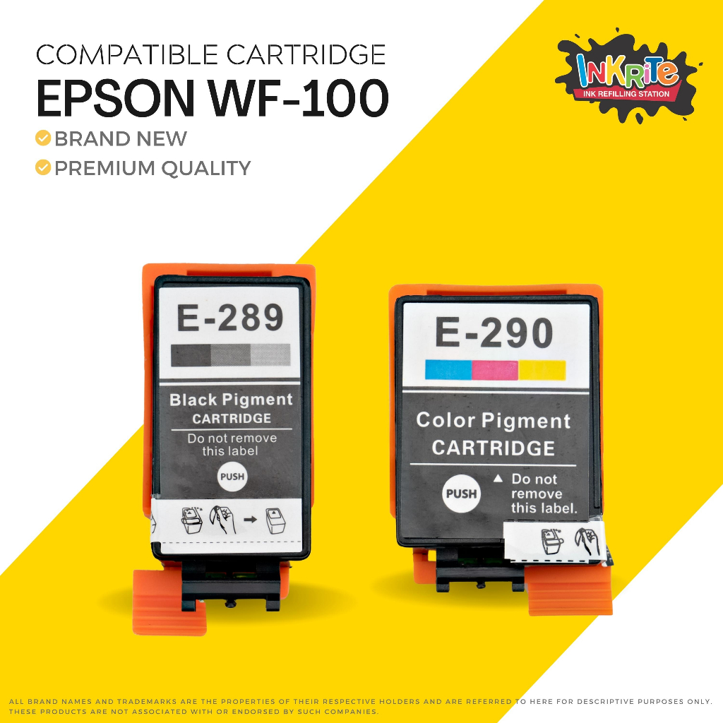 Inkrite E289 E290 Compatible Cartridge for Epson Workforce WF-100 ...