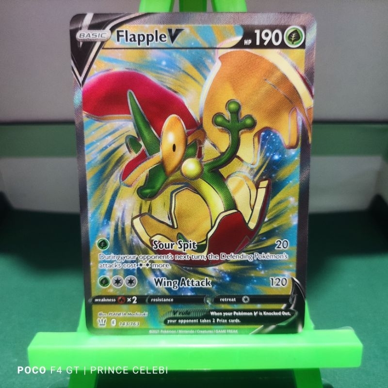 Pokemon TCG - Flapple V Full Art | Shopee Philippines