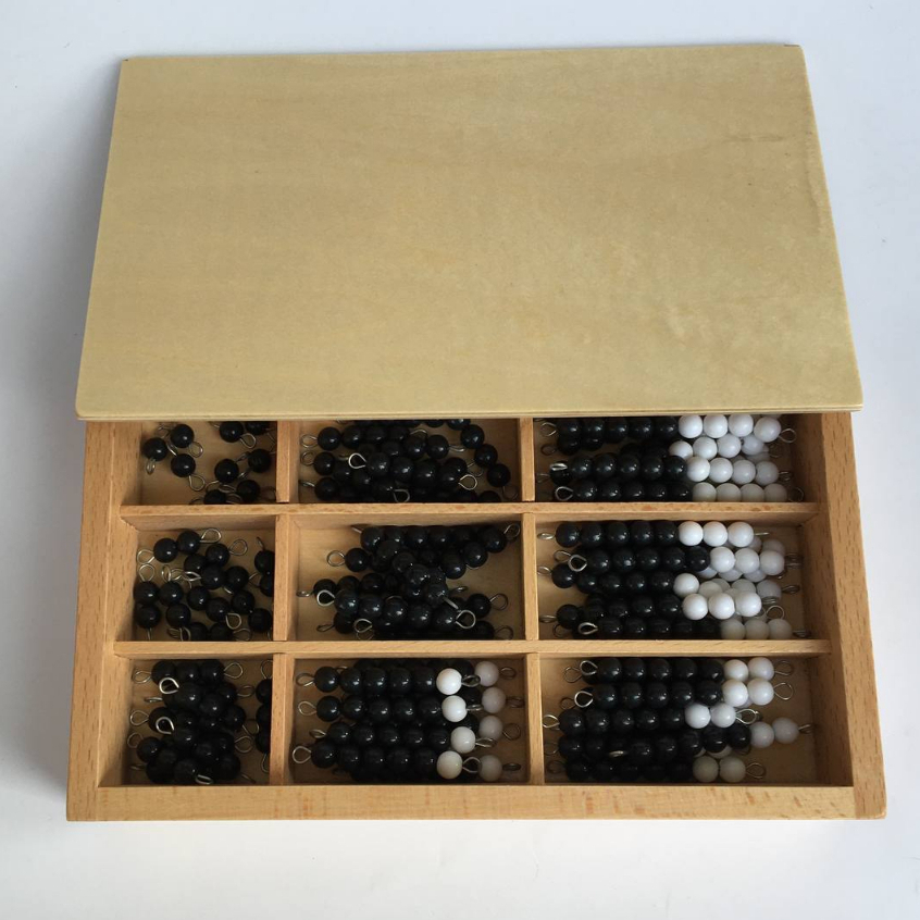 Bollie Baby Montessori Counting Beads (Checker Board Bead Bars ...