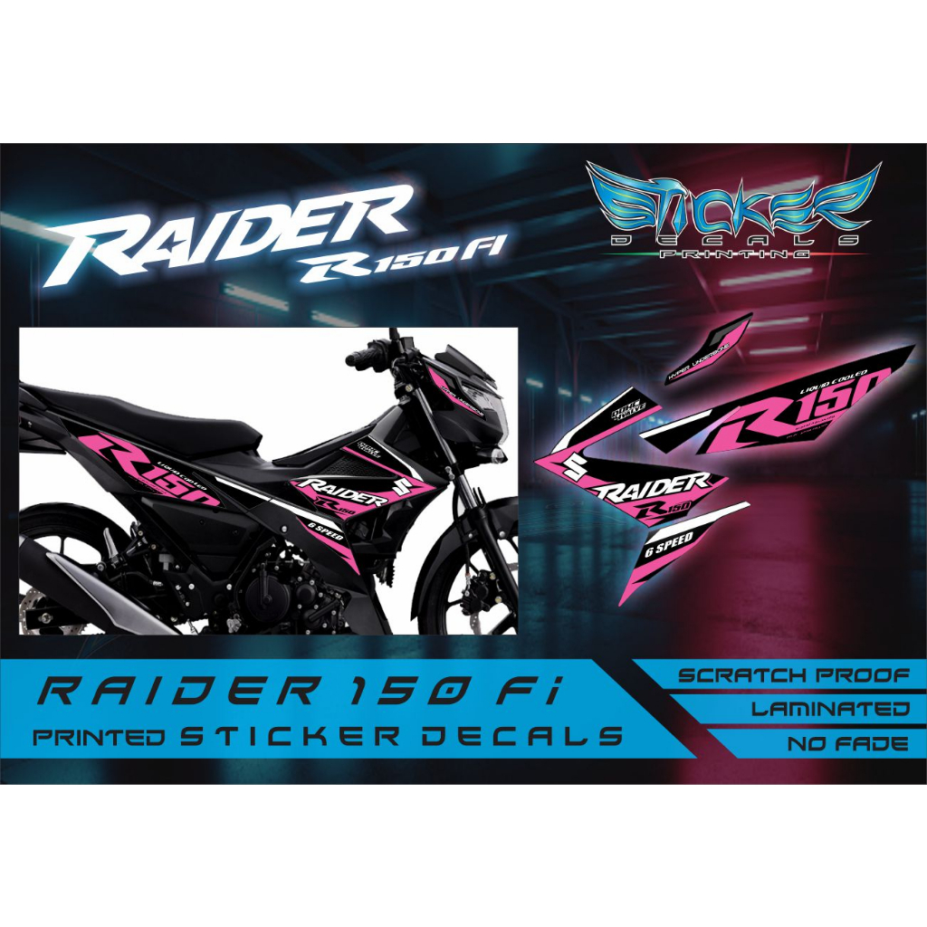 Raider 150 fi Sticker Decals Stock Replica1 | Shopee Philippines