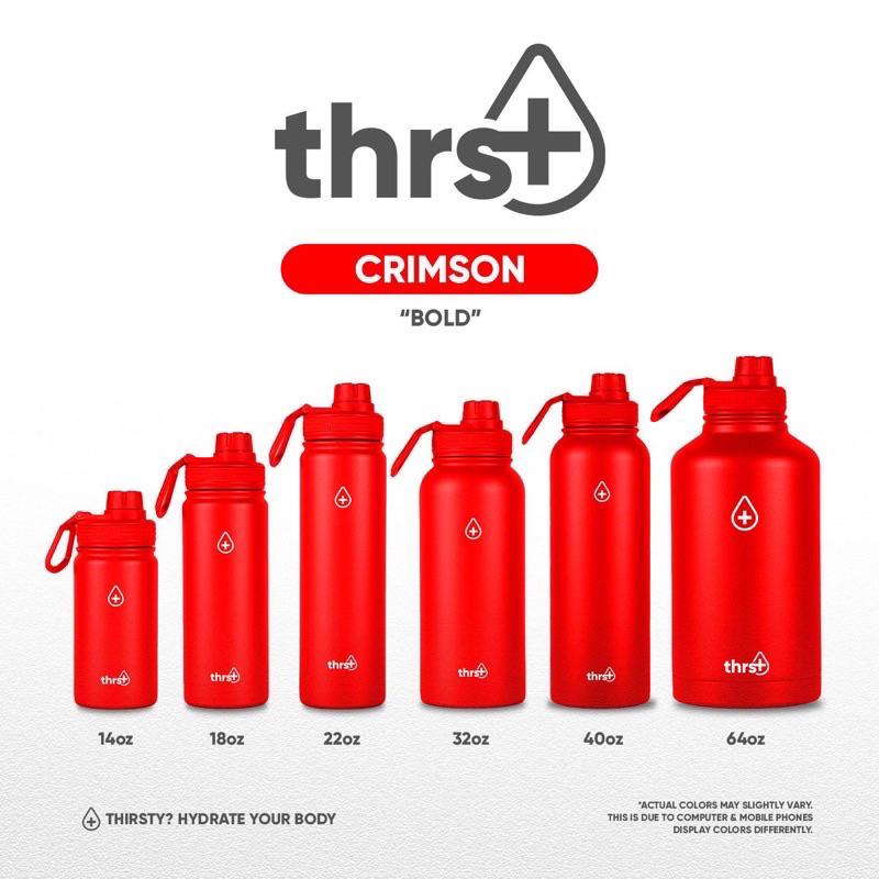 Thrst Triple Wall Stainless Steel Vacuum Insulated Bottle Tumbler ...