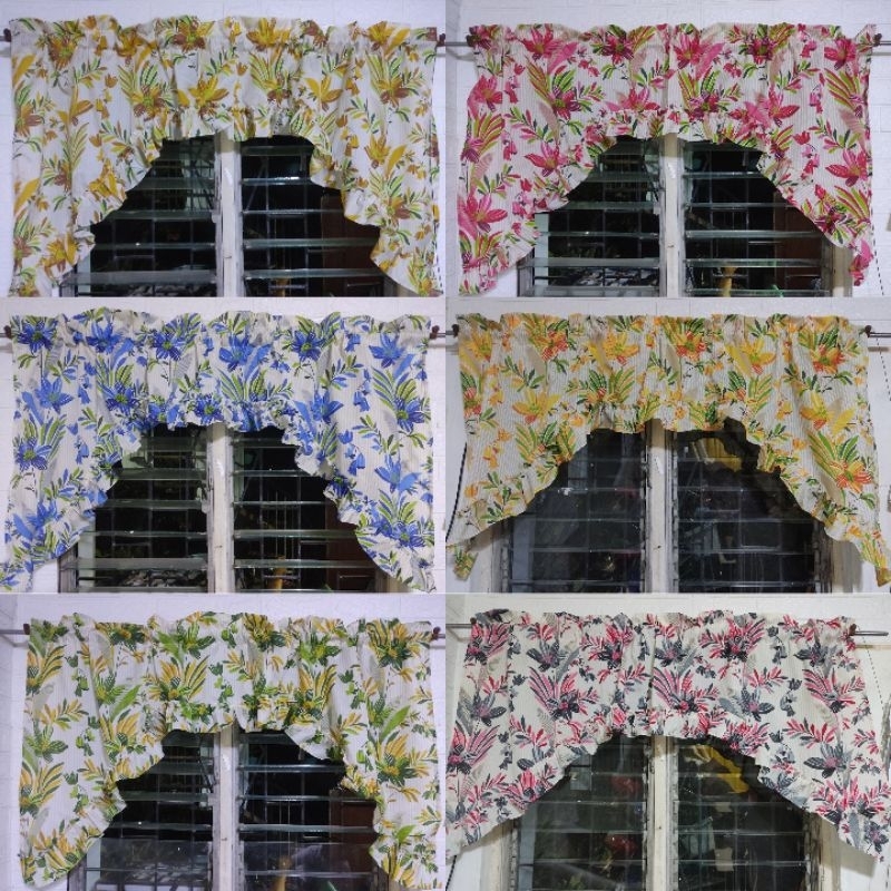 Contessa Valance Curtain | Geena Gina Curtain (1 pc) | Shopee Philippines