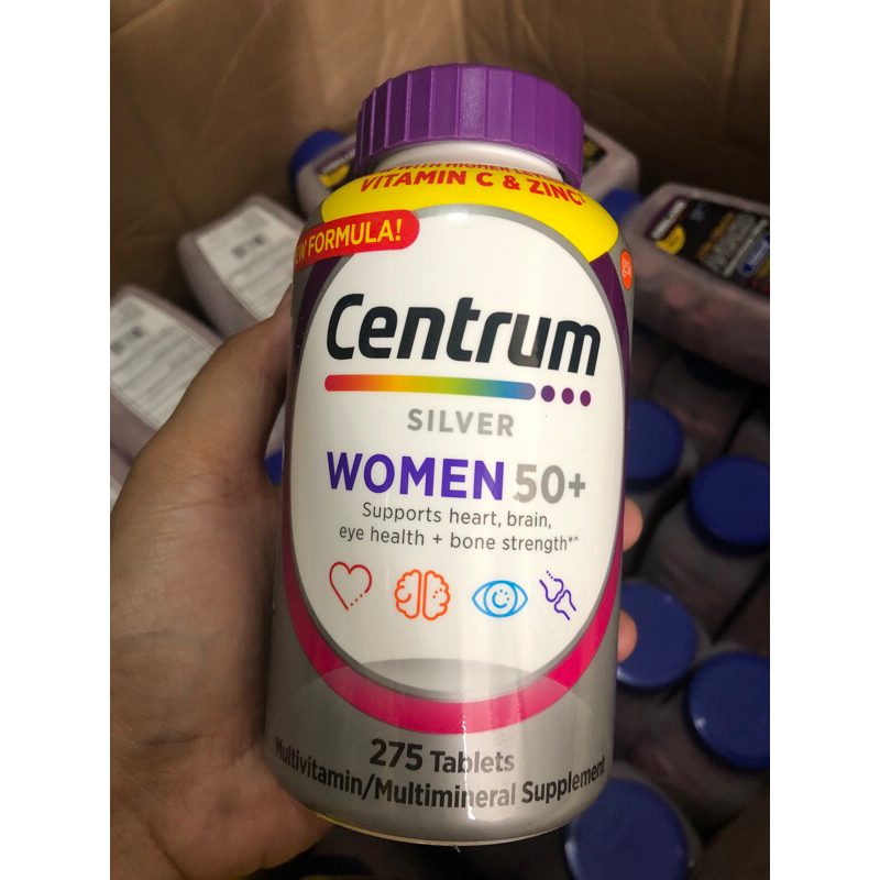 Authentic Centrum Silver WOMEN 50+ 275tablets (Exp MAY 2024 ) | Shopee ...