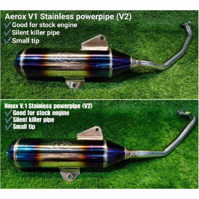 JVT pipe stainless V2 for Nmax V1/Aerox V1 (Silent killer) | Shopee ...