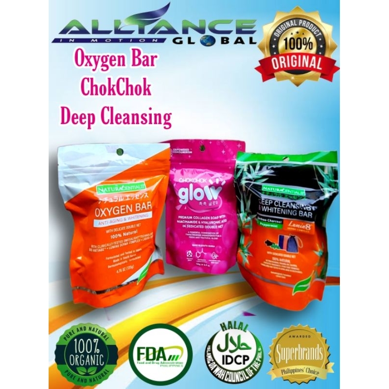 Premium K-Soap Bundle (Oxygen Bar, Chok Chok Glow, Deep Cleansing ...