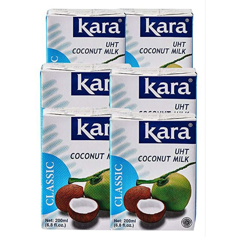 Kara UHT Coconut Milk Classic ( 200ml x 6 s ) | Shopee Philippines