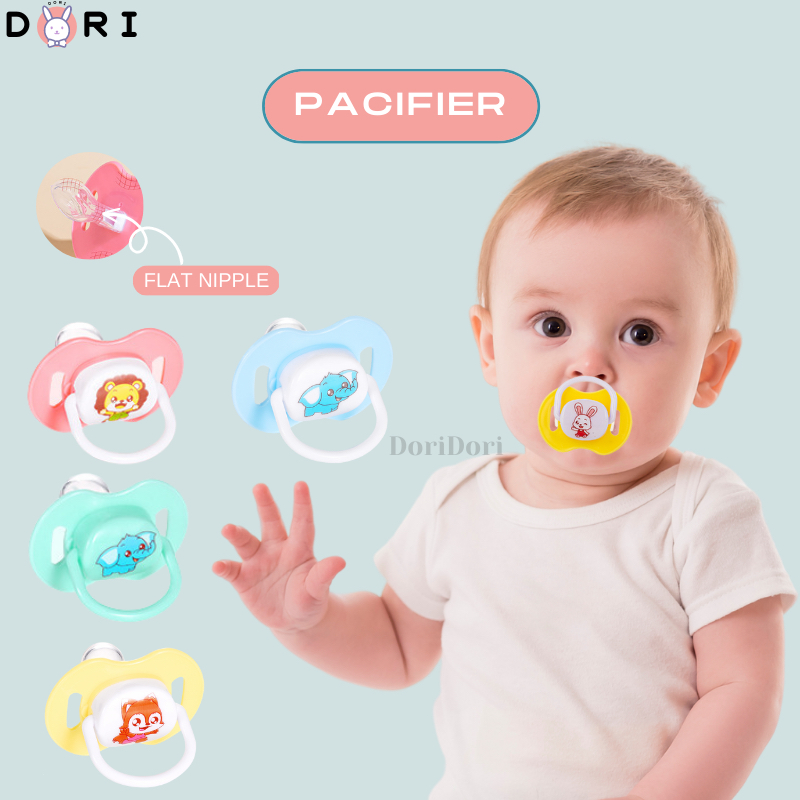 DORI Newborn Pacifier Infant Baby BFA-FREE Cartoon Ultra Soft Silicone ...