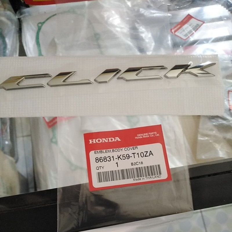 Honda Click emblem 86831-K59-T10ZA EMBLEM, BODY COVER | Shopee Philippines