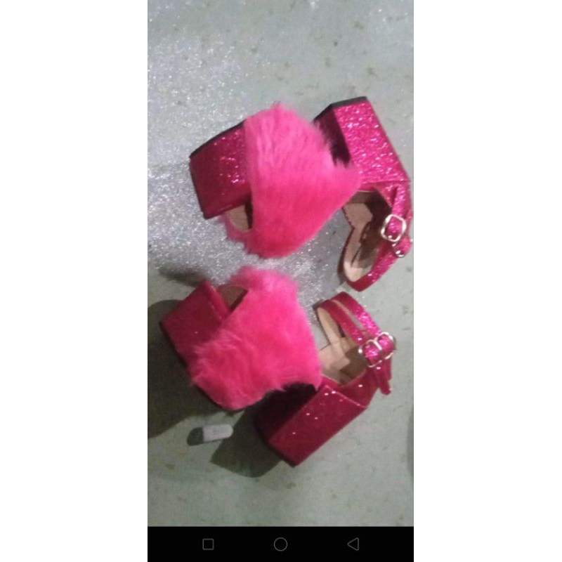 RichFootwear/ Pageant Heels w/ Fur For Kids | Shopee Philippines