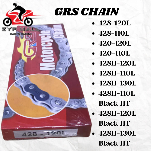 Motorcycle CHAIN 428-120L, 428H-120, 420-120L, 428H-110L, 428-110L ...