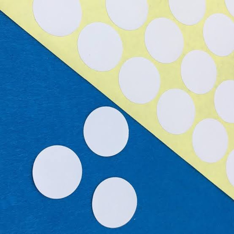 4,250 pcs 6mm (millimeters) WHITE round circle stickers labels | Shopee ...