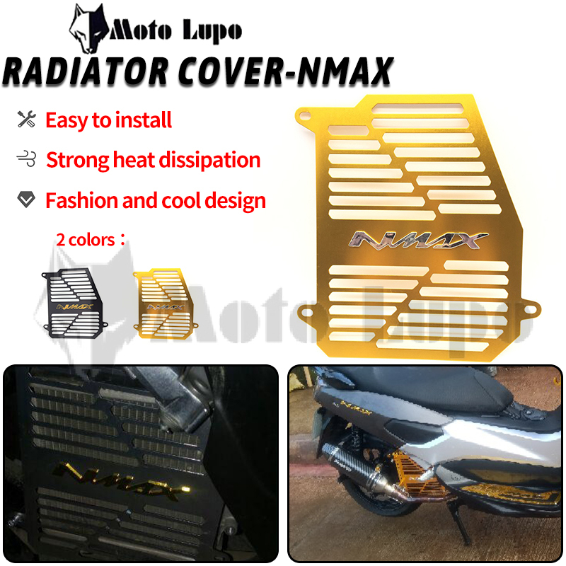 Motorcycle Nmax Radiator Cover COD NMAX Alloy Iron Cover | Shopee ...